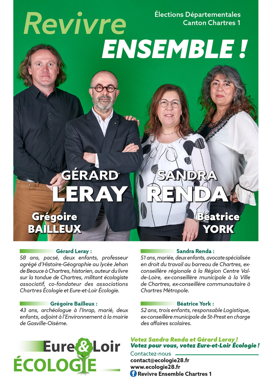 Chartres 1 : Sandra Renda et Gérard Leray disent NON à l'A154